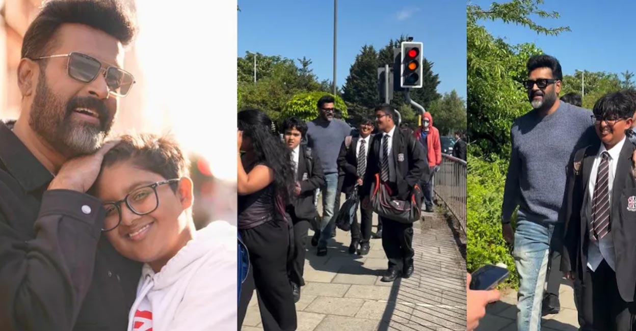 Manoj K Jayan shares video of son at UK school, wishes children as new ...