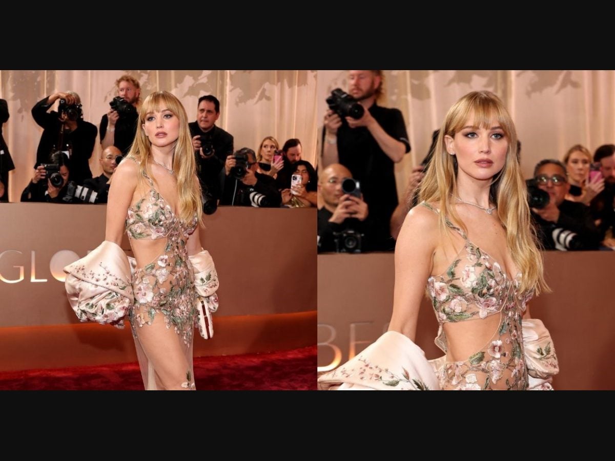 jennifer lawrence golden globes gold dress