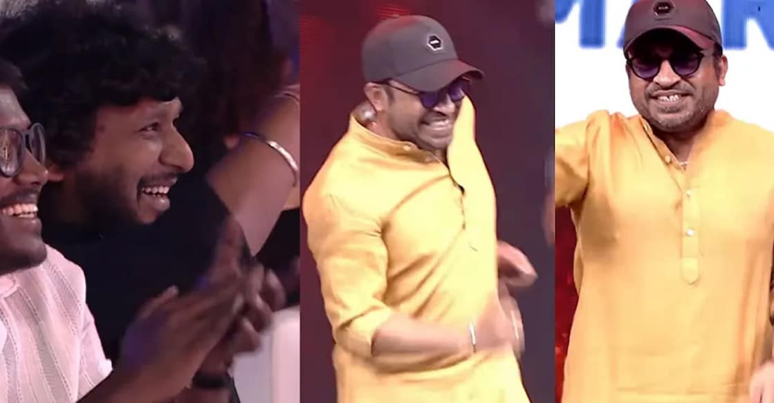 Soubin Shahir impresses Lokesh Kanakaraj with his splendid dance moves at award function ...