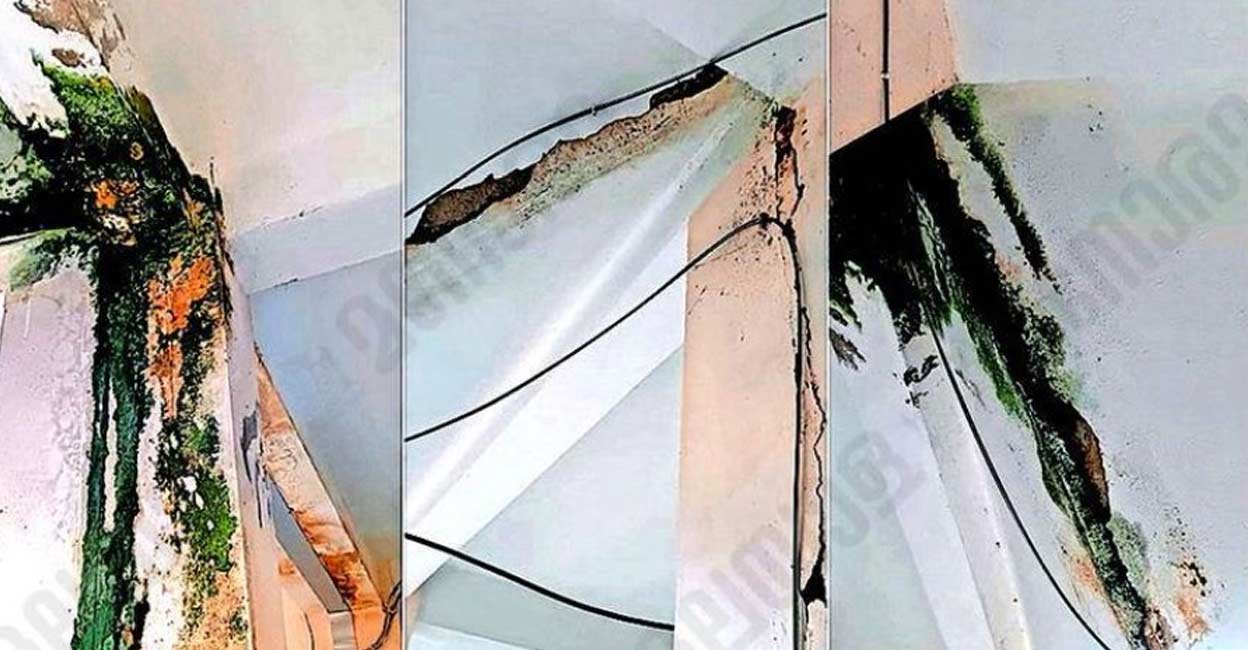 When it rains outside, it pours inside Nedumkandam mini civil station ...