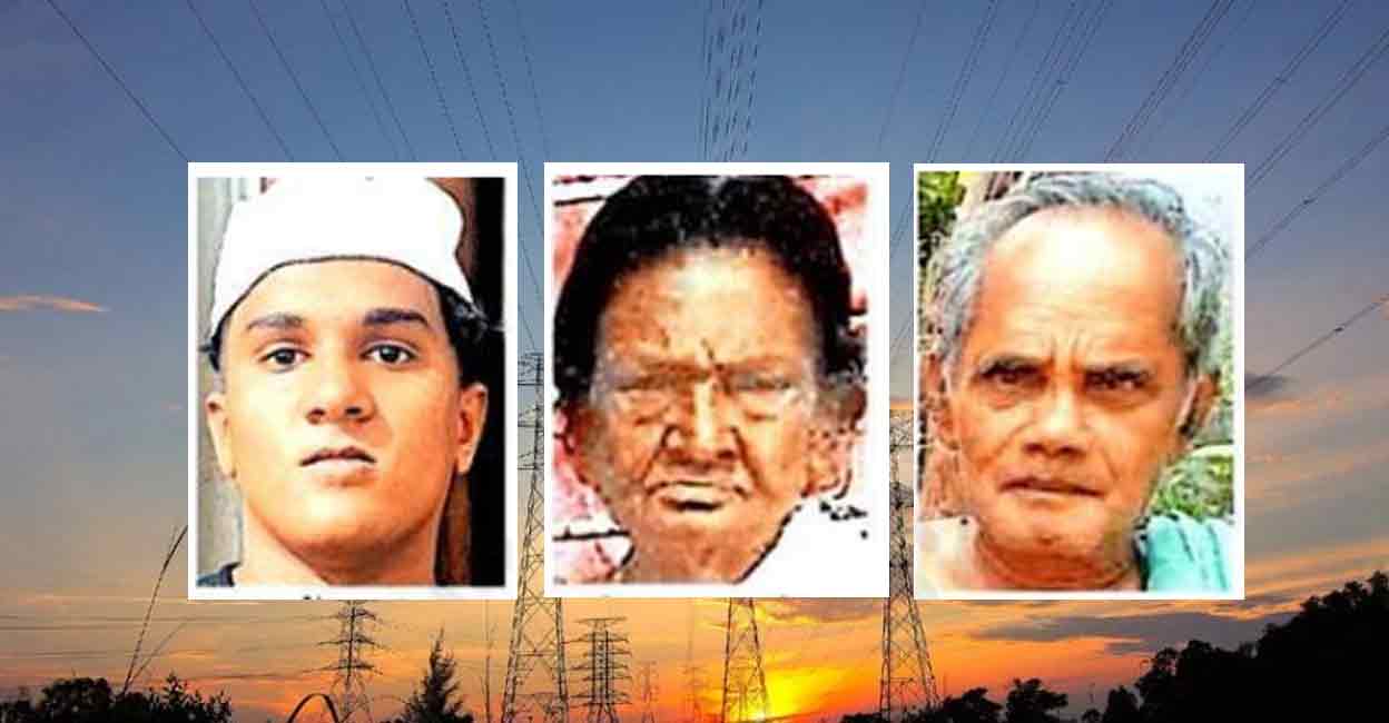Snapped power lines kill four across Kerala; elderly farmer in ...