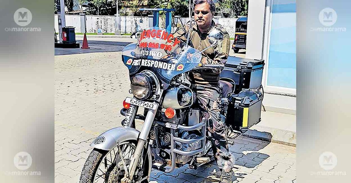 Sunil Babu’s bike is not an ordinary one! It is a first response vehicle | Kerala Stories ...