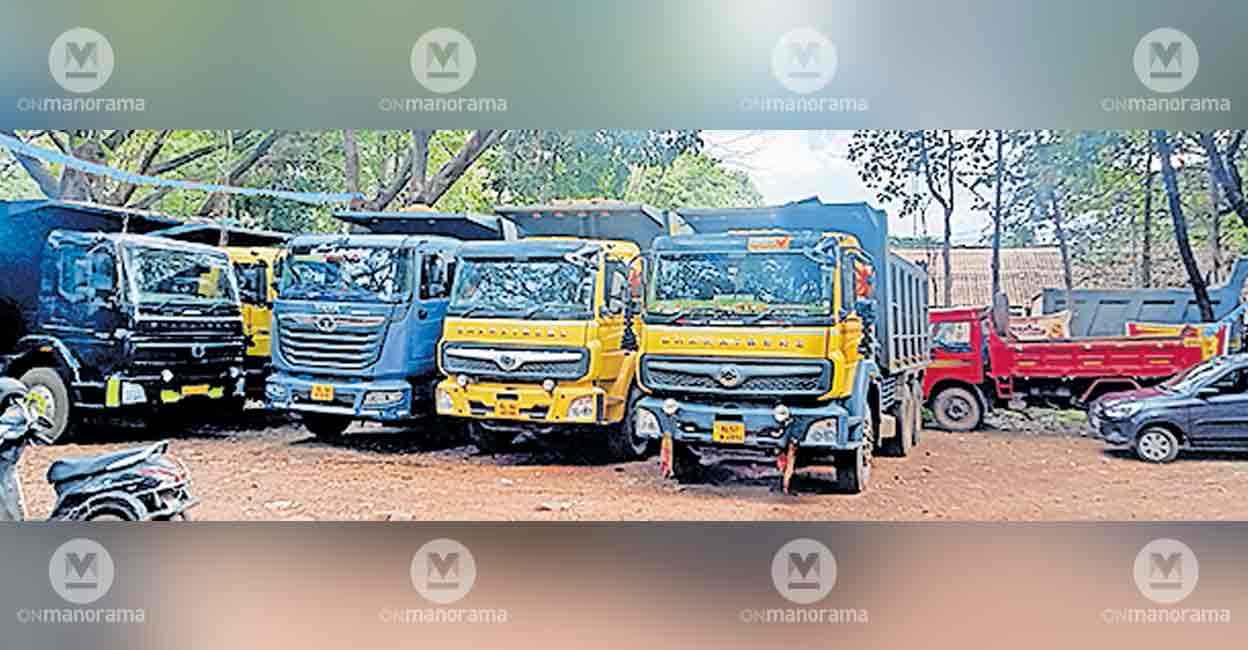 Seized vehicles taken over the civil station compound in Malappuram ...