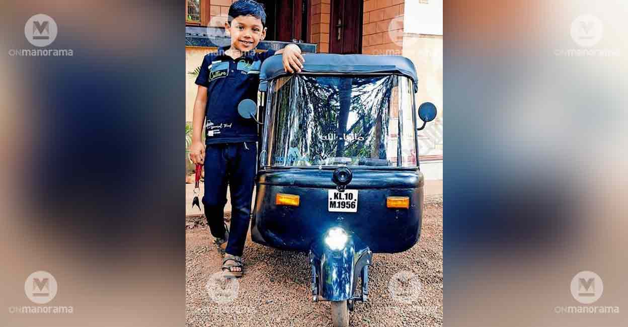 Five-year-old Bishrul's mini auto is sensational hit in Malappuram ...