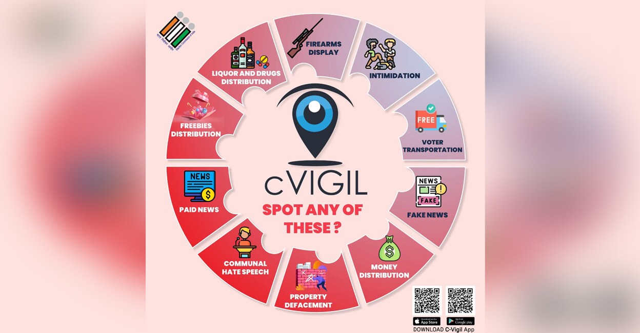 ECI launches cVIGIL app to report model code violations; 282 complaints ...