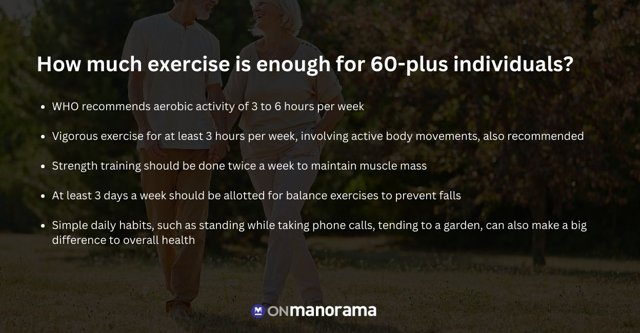 How much exercise is enough for 60-plus individuals? Doctor explains ...