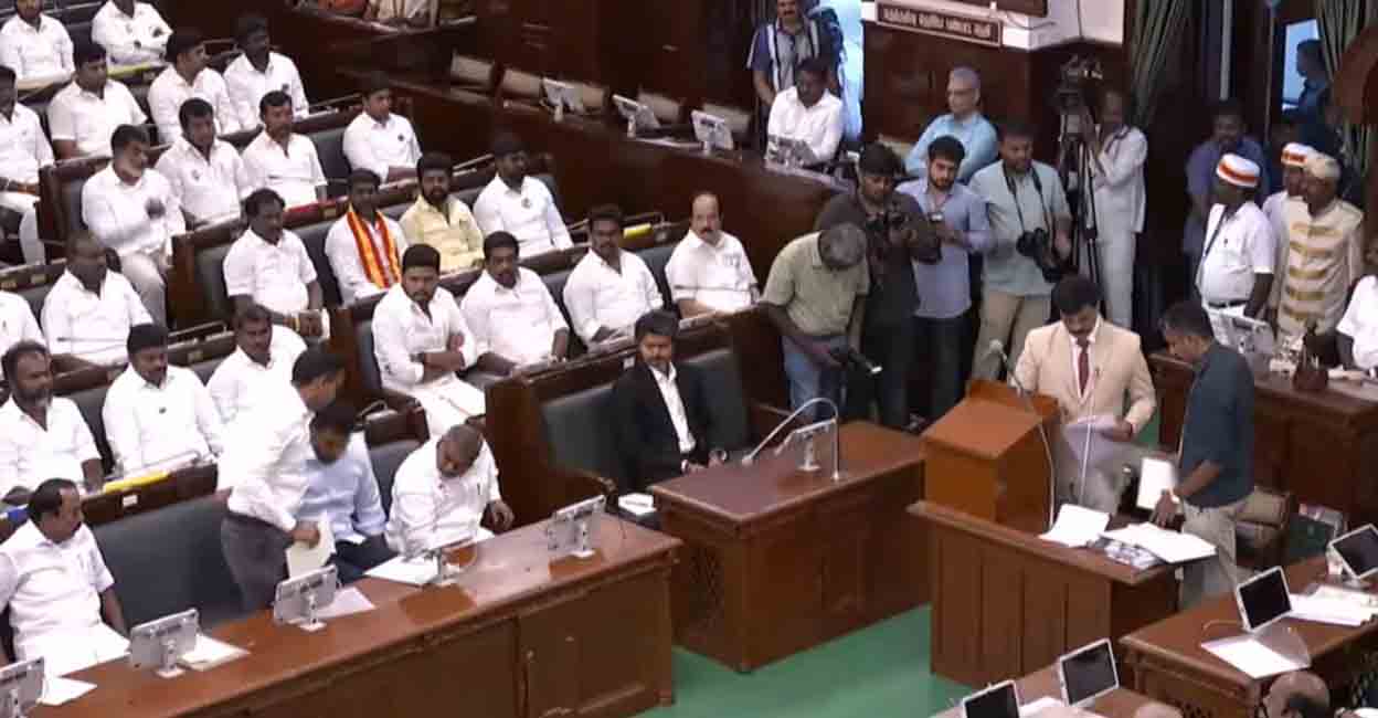 Tamil Nadu CM Vijay, other newly elected MLAs take oath in Assembly ...