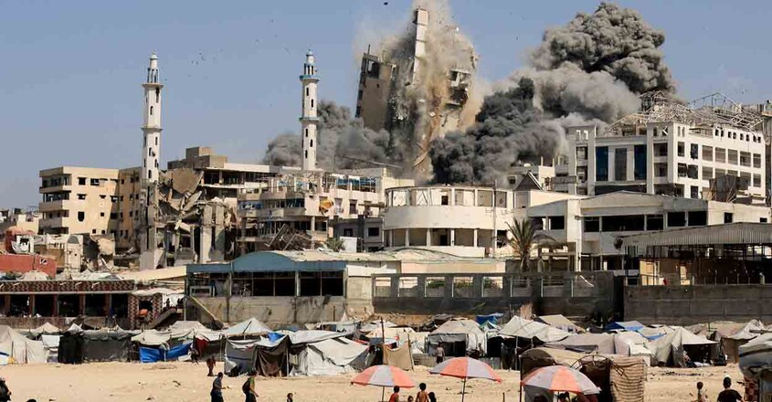 Israel says 'Gaza is burning' as it launches huge ground assault | Word ...