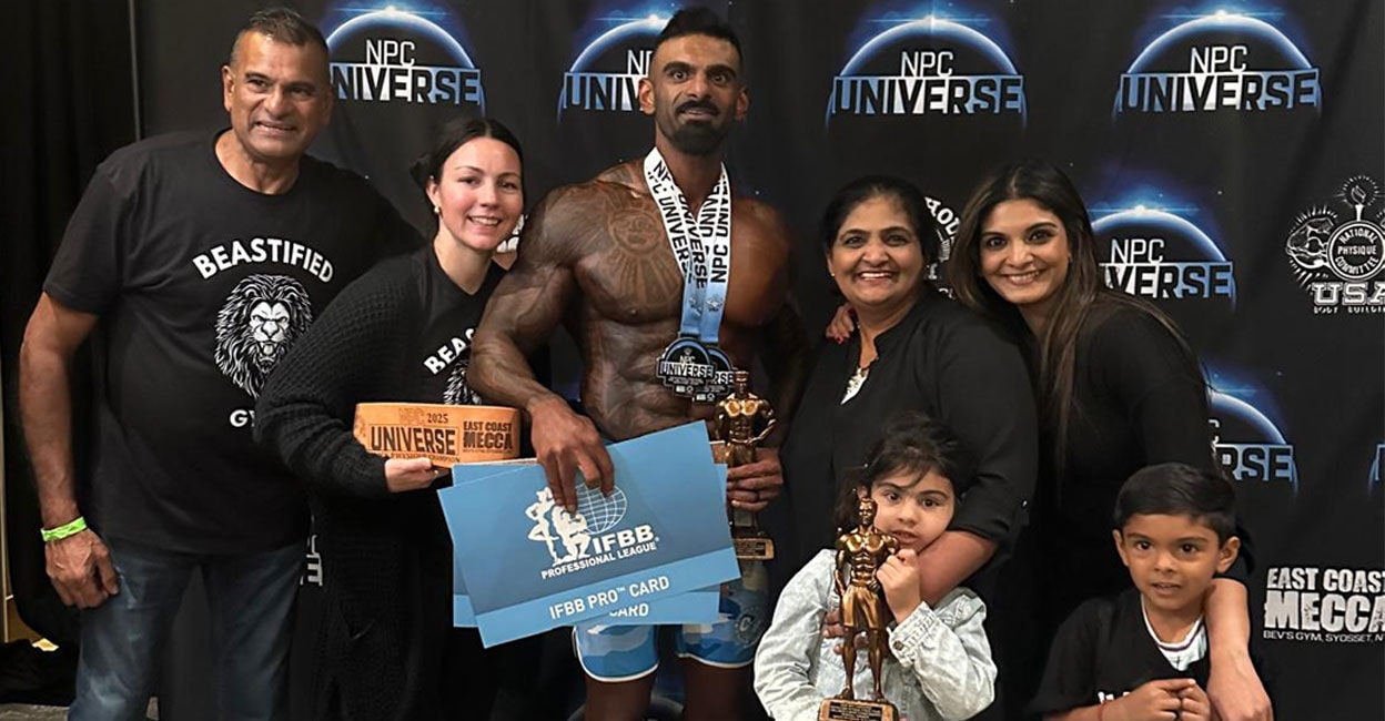 Sid, the skinny lad from Kerala, who is America's Mr Universe | Hope Story | Sports News ...