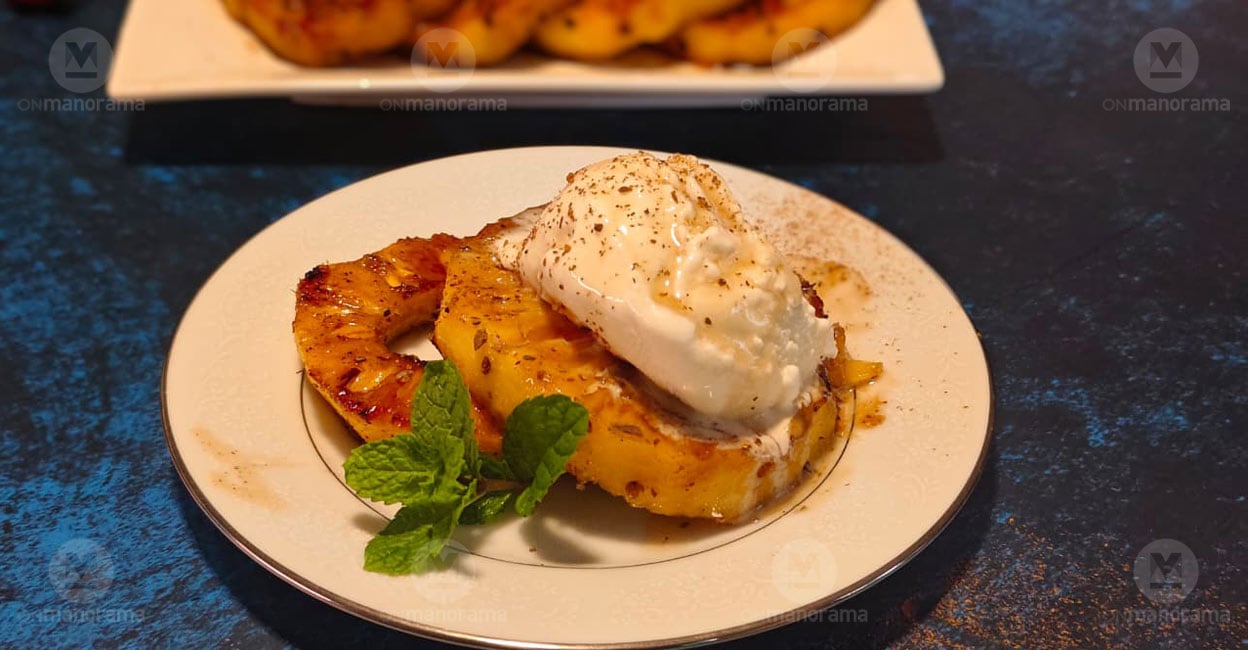 The best way to enjoy Kerala pineapple this season | Grilled pineapple ...