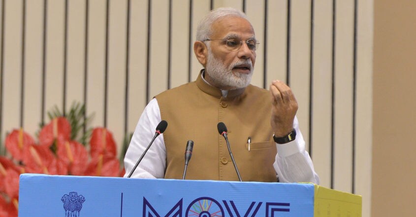 Modi's message: Jump on to electric vehicles | Move summit | Narendra ...