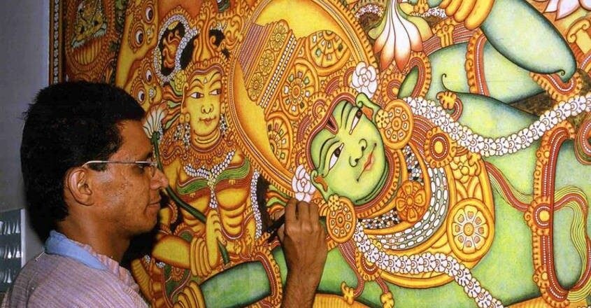 Malayali muralist’s strokes on Banaras walls laced with music | mural ...