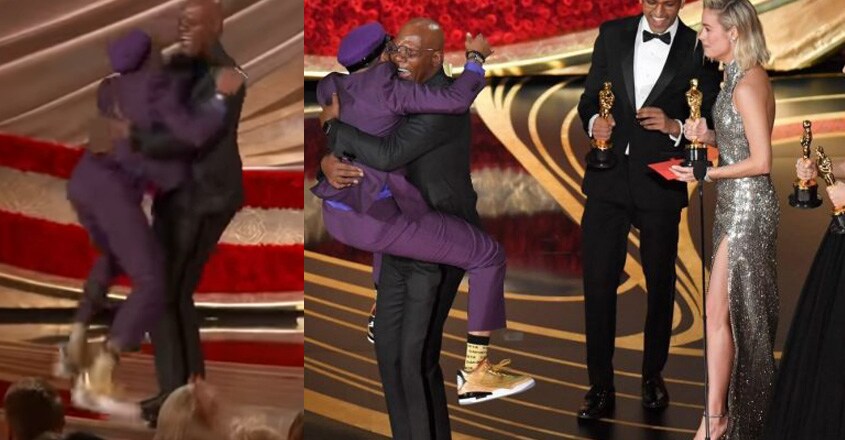 Spike Lee's hilarious jump is the best video from Oscar | Spike Lee ...