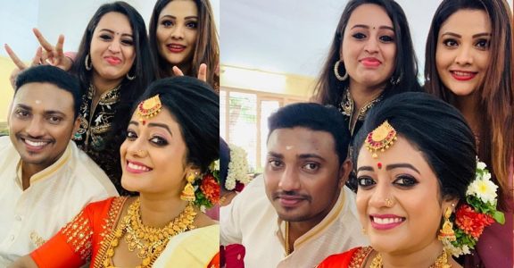 Cine actress Preetha Pradeep marries childhood bestie | See pics