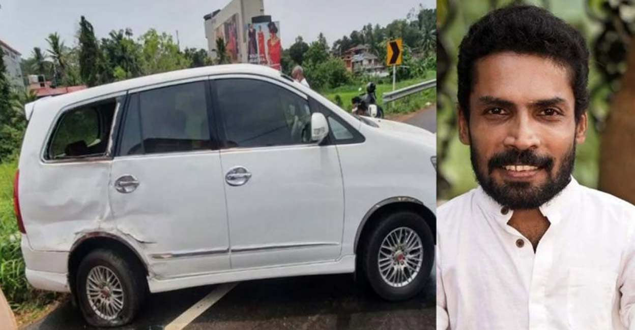 Car accident in Thiruvalla: Actor Guinness Pakru escapes unhurt ...