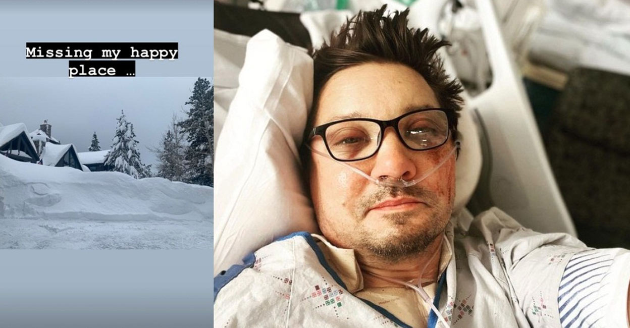 Injured actor Jeremy Renner posts photo of his home from hospital ...