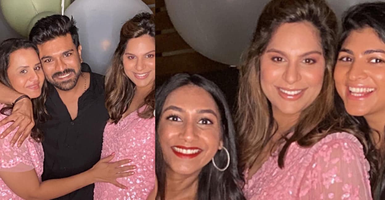 Ram Charan's wife Upasana wears pink to baby shower. Netizens speculate ...