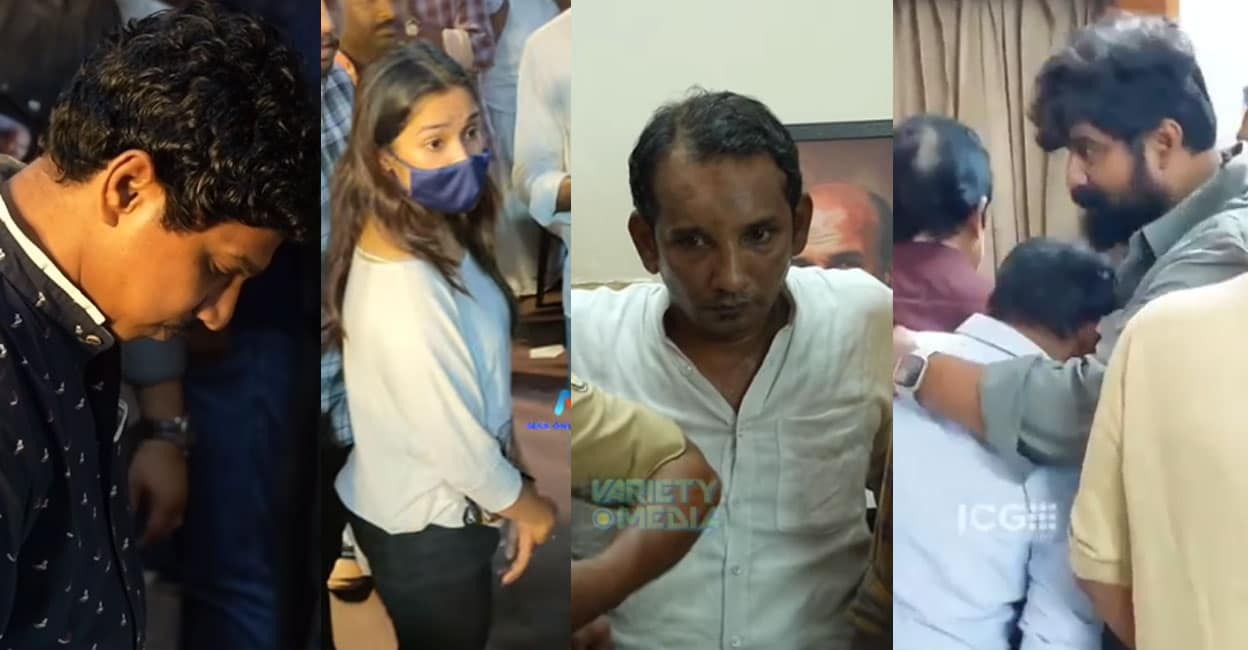 Actor Joju George comforts Mamukkoya's son at his residence. See video ...