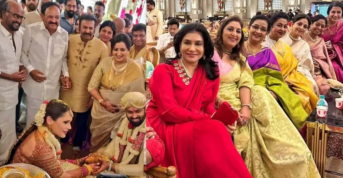 80s ensemble cast descend upon Bengaluru for Sumalatha’s son’s marriage ...
