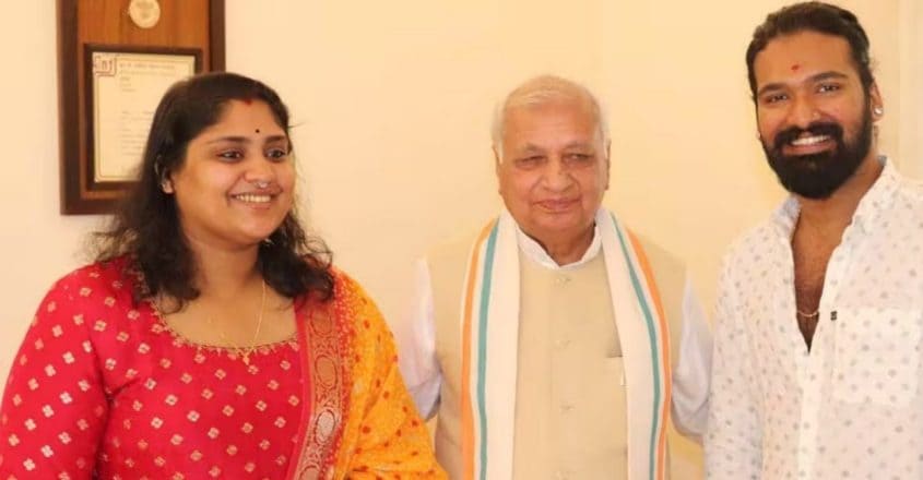 Governor Arif Mohammed Khan has lunch with Suresh Gopi's family post ...