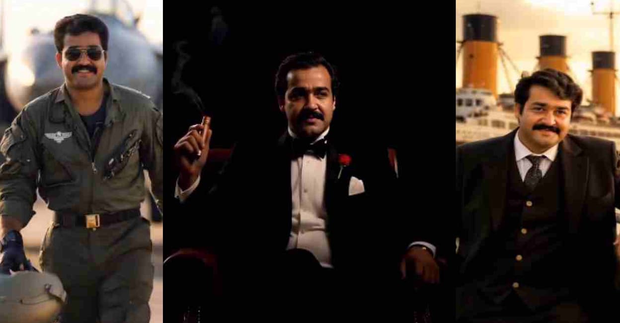 Mohanlal Reimagined in Iconic Hollywood Roles Through AI Technology ...