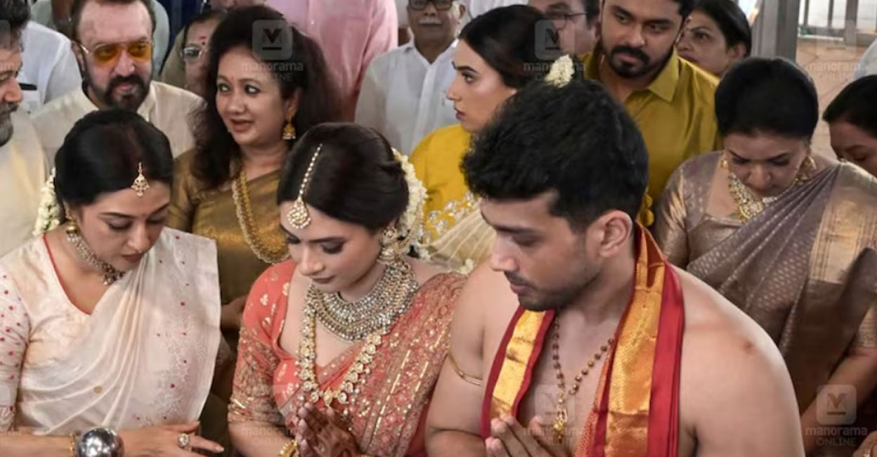 Kalidas Jayaram, Tarini Kalingarayar tie the knot in Guruvayur. See ...