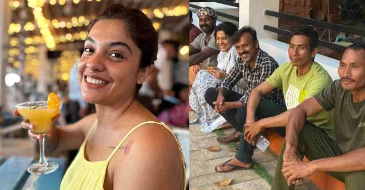 Archana Kavi shares joy of new home with workers who helped build it ...