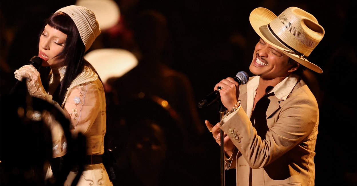 Bruno Mars and Lady Gaga perform ‘California Dreamin’’ at Grammys to ...