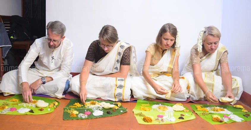 Onam feast, European taste- foreigners' guide to making Sadya | Food ...