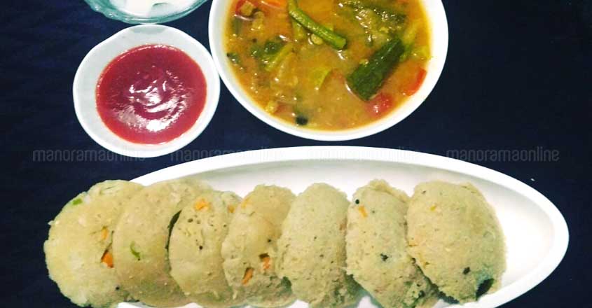 Make wheat idli in 15 minutes