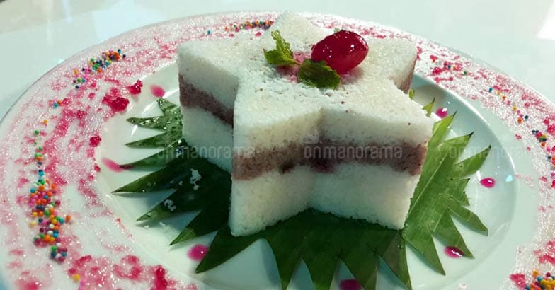 Here is good old puttu with jam