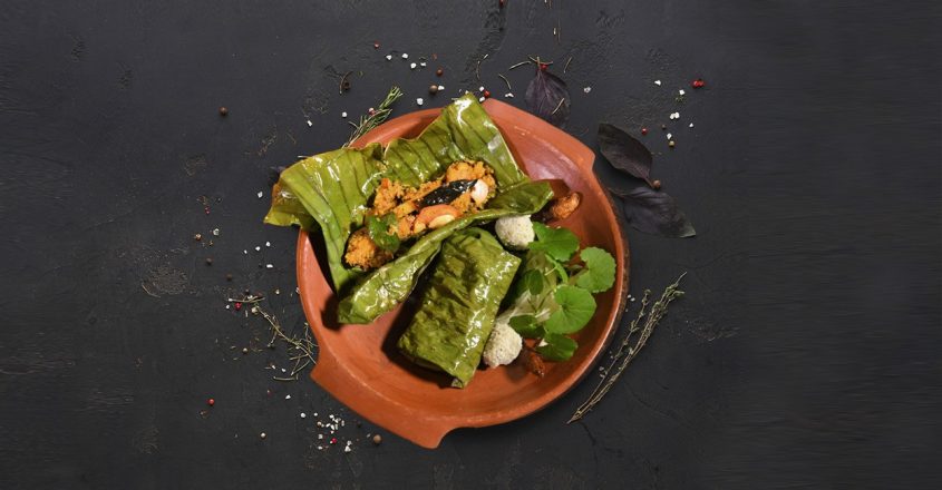 Onam special chembu pothinju pollichathu recipe