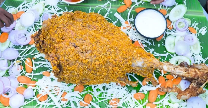 This breaded beef leg broast is a fun yet filling snack | Recipe ...