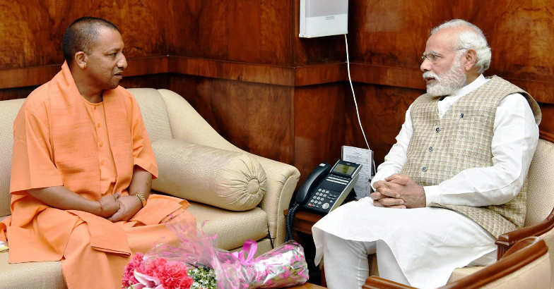 Yogi meets Modi & Shah, discusses portfolios, UP projects | yogi ...
