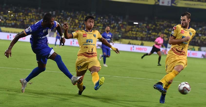 ISL Season 5: Mumbai snatch dramatic draw against Blasters | Kerala Blasters | Mumbai City FC ...