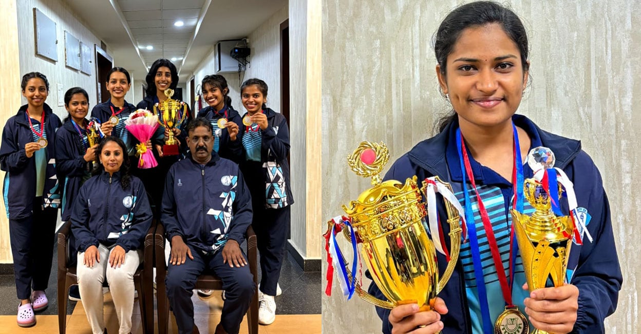 Anusha CM of Prajyoti Niketan College finishes 2nd in individual ...