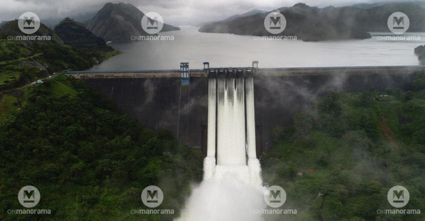 Three shutters of Cheruthoni dam opened; 1 lakh litres of water flows ...