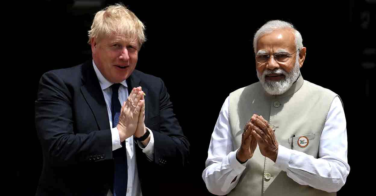 PM Modi holds talks with British counterpart Boris Johnson