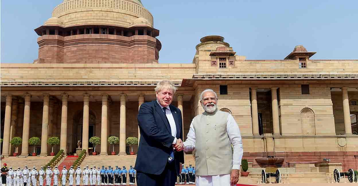 PM Modi holds talks with British counterpart Boris Johnson