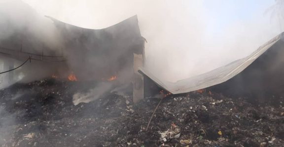 Fire erupts at waste treatment plant in Kozhikode | Onmanorama