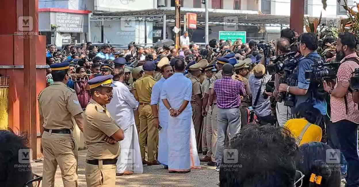Suresh Gopi leaves police station after 2 hours of interrogation over scribe's complaint