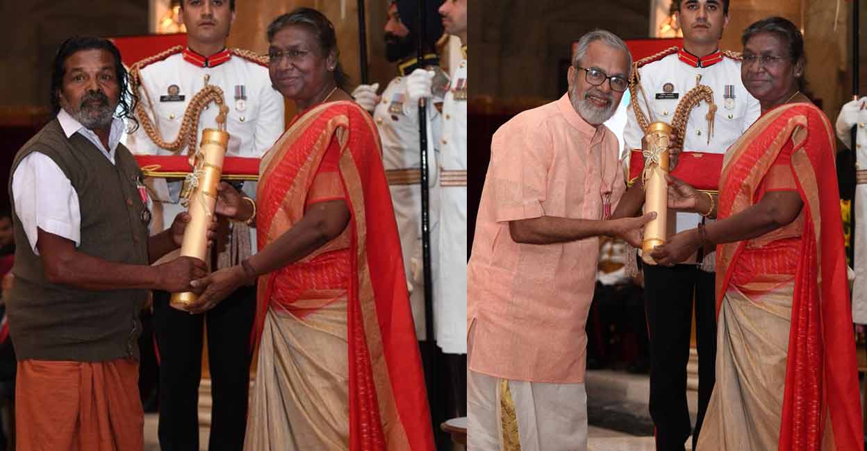 Three Malayalis among 54 conferred with Padma Awards by President