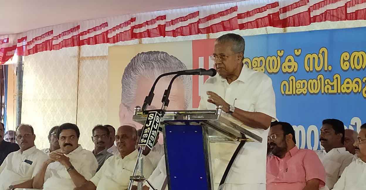 Pinarayi amplifies LDF’s development pitch in Puthuppally, keeps mum on ...