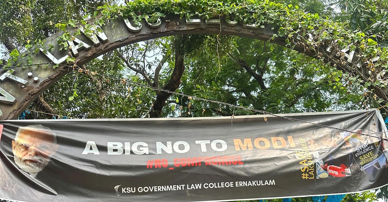 After SFI's anti-Governor protests, KSU raises anti-Modi banners ahead ...