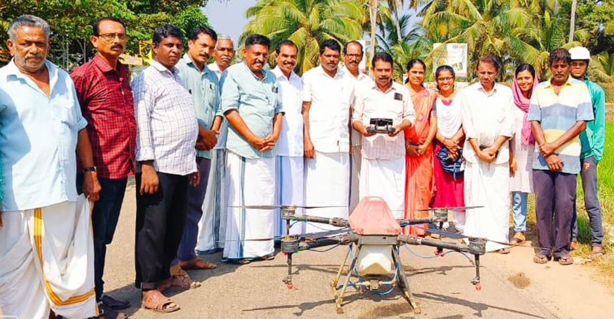 Drone technology revolutionalizes farming in Kuttanad