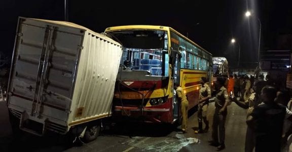 Lorry driver killed in collision with KSRTC Swift bus in Edappal ...