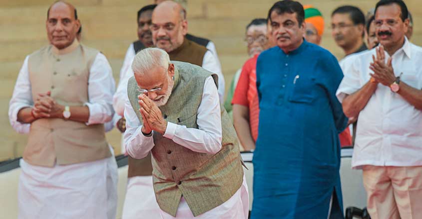 Modi's gentle style statement at swearing-in ceremony | Lifetstyle ...