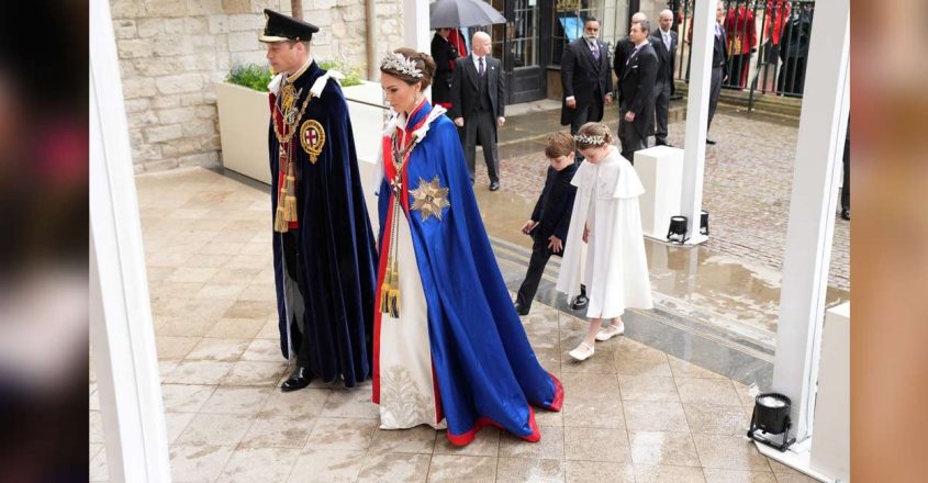 Royals wear traditional robes during King Charles' coronation, guests ...