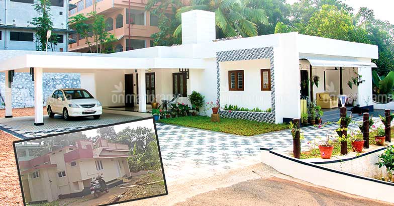 This beautiful building was once a cramped home