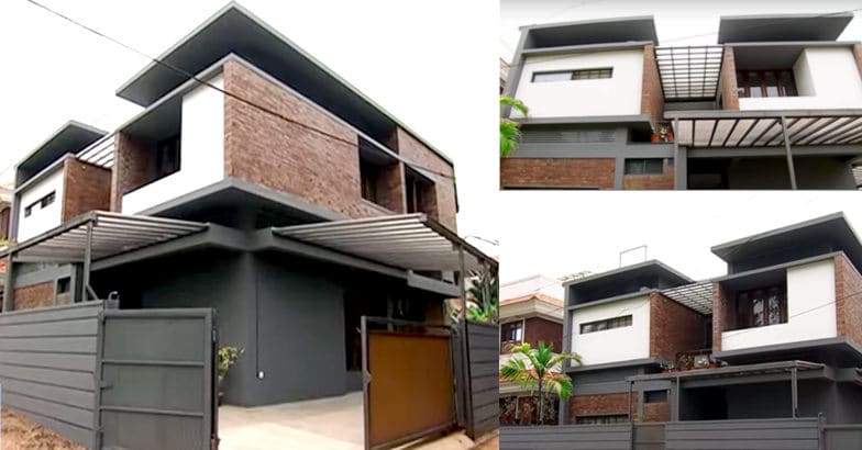 The design of this house with three courtyards is truly out of the box